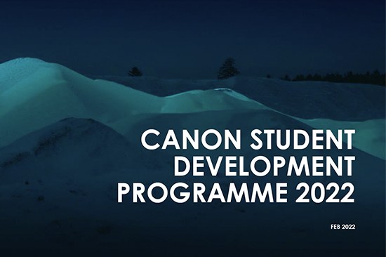 Canon Student Development Programme 2022 — Escola Superior de Media ...